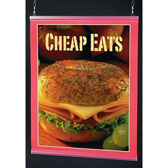 Set of 2 - Plastic Banner Rails for 72-Inch Wide Signs, Snap Open ...