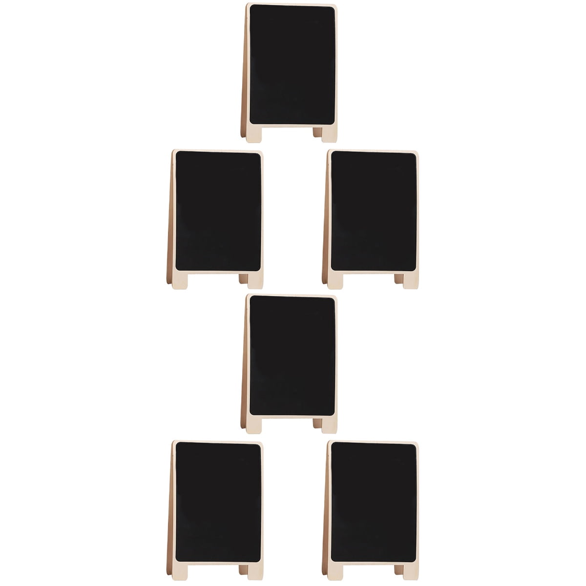 FELTECHELECTR Memo Boards Wooden Rectangular Design Adults 6Set 23.6X11 ...