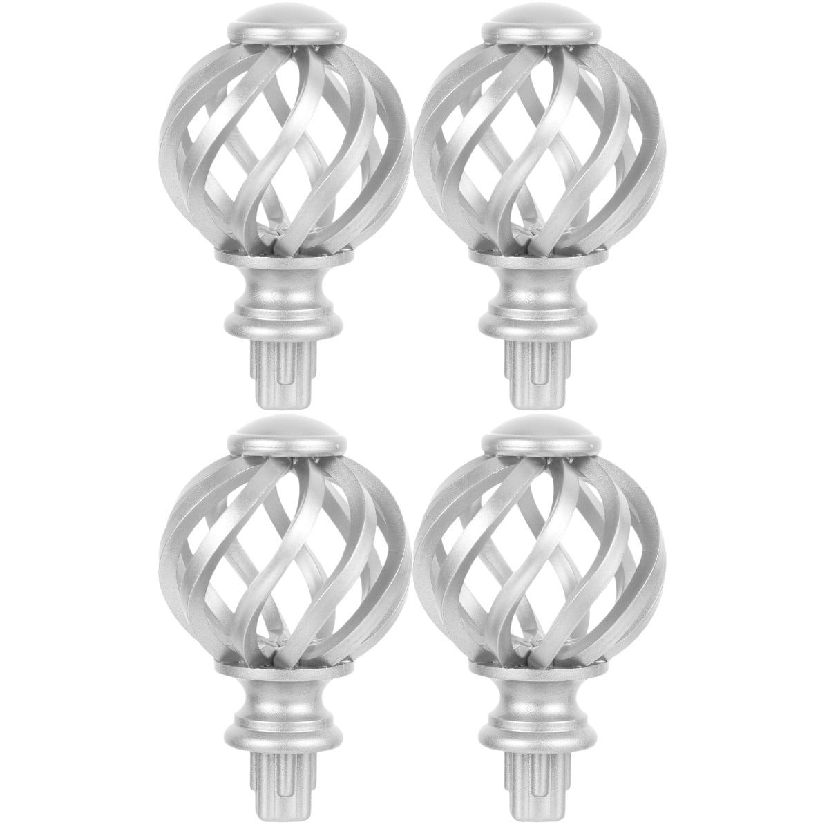 Set of 2 Pole Large Bird Cage Curtain Rod Home Decor Finials - Walmart.com
