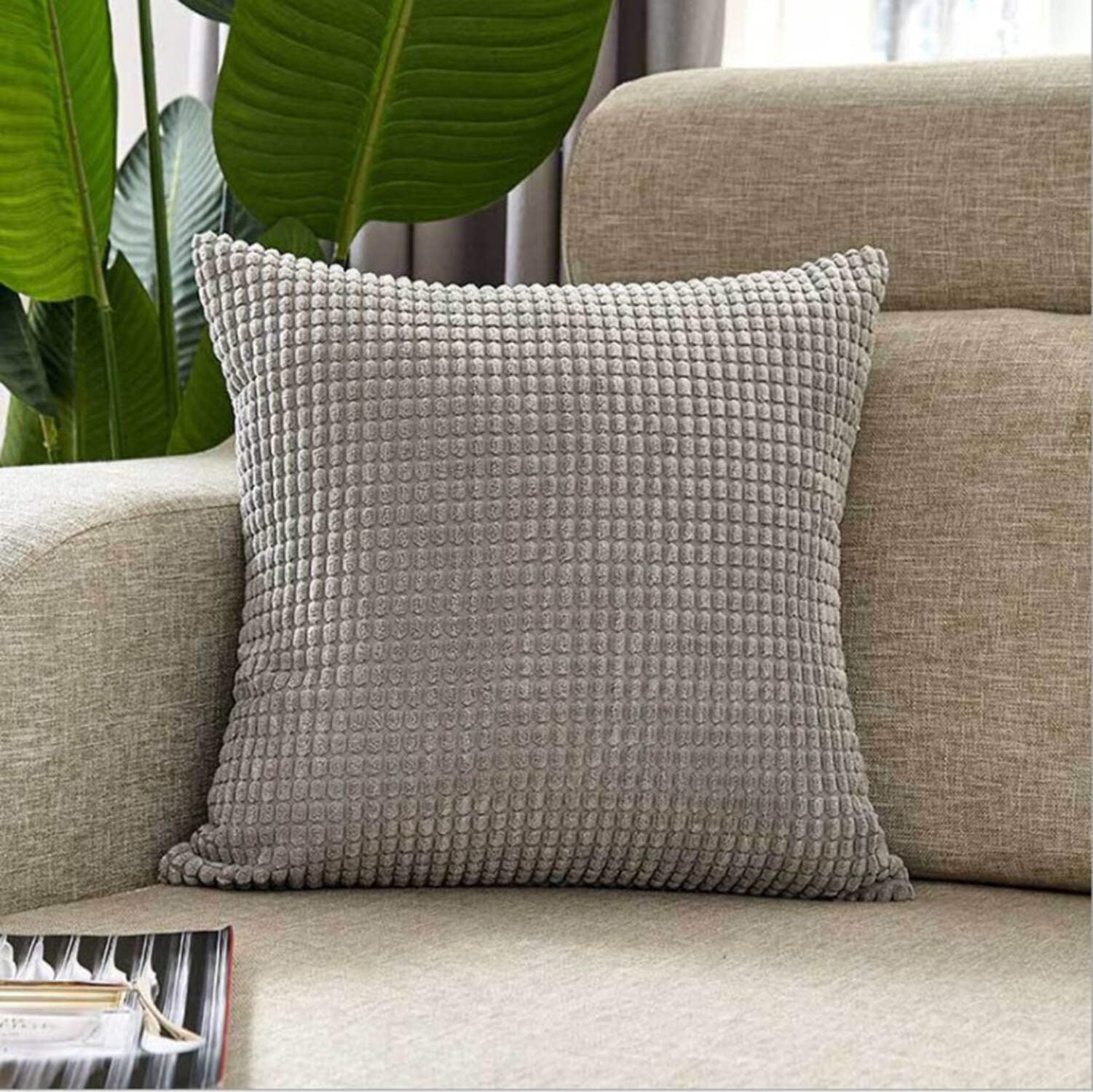 Set of 2 Polyester Blend soft hand feeling Pillow (With or Without ...