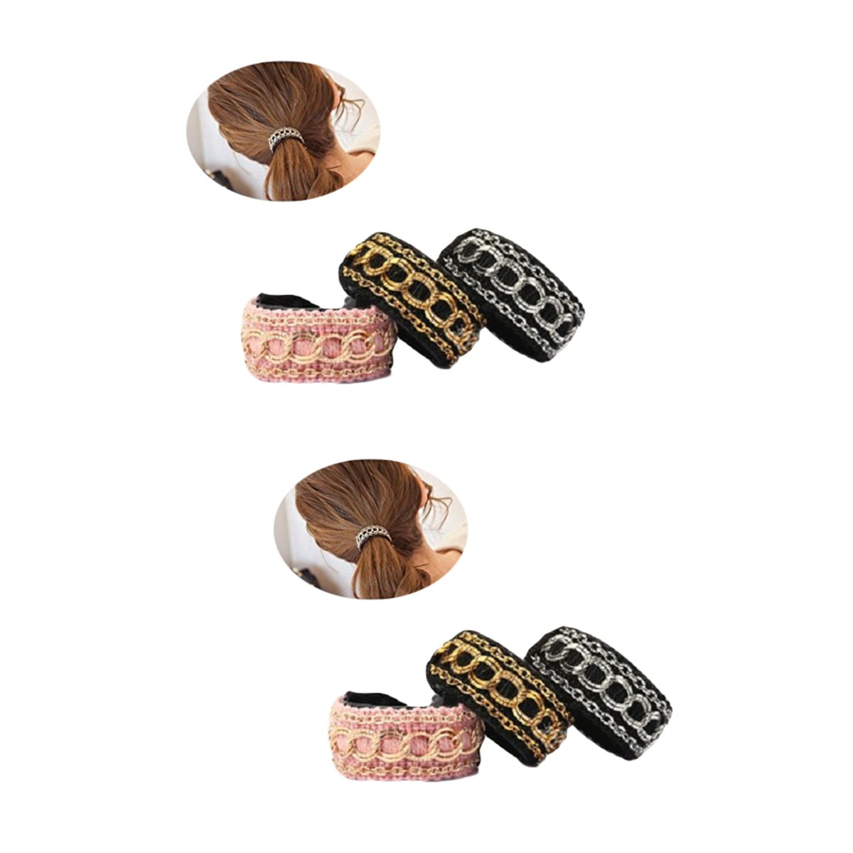 Set of 2 Ponytail Holders Ponytail Hair Holder Clip - Walmart.com