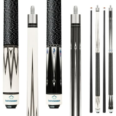 OKKO B-4 Pool Cue Stick Set, 58”, 13mm Tip, Canadian Maple, 21oz with ...