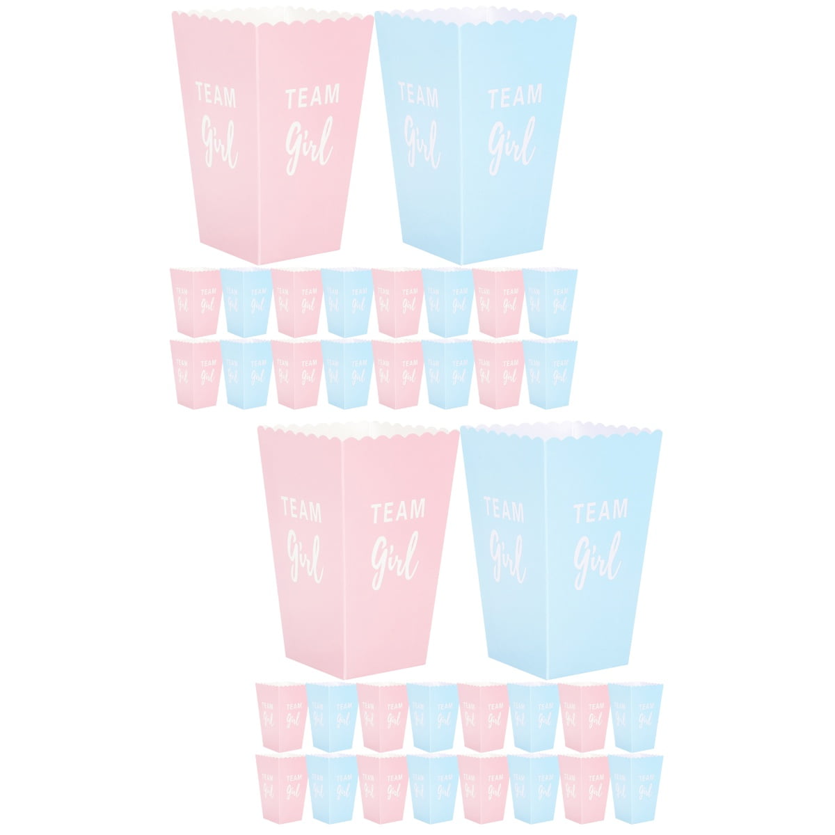 Set of 2 Popcorn Kernels Gender Reveal Boxes Party Supplies for Boy ...