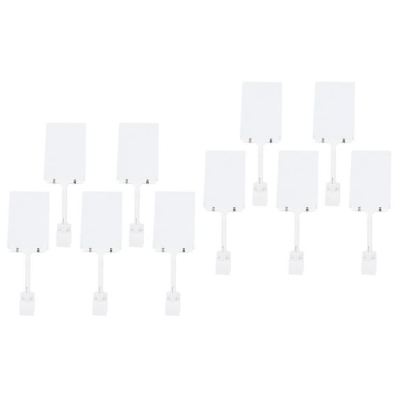 Set of 2 Price Tag Shelf Tags for Wire Shelving Display Risers Food ...