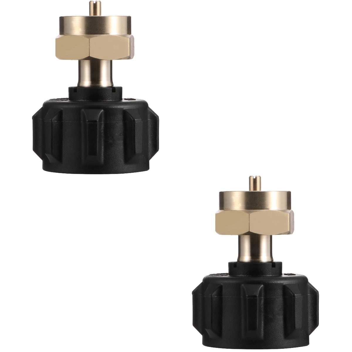 Set of 2 Propane Bottle Adapter Inlet Gas Can Hose Connector Cans ...