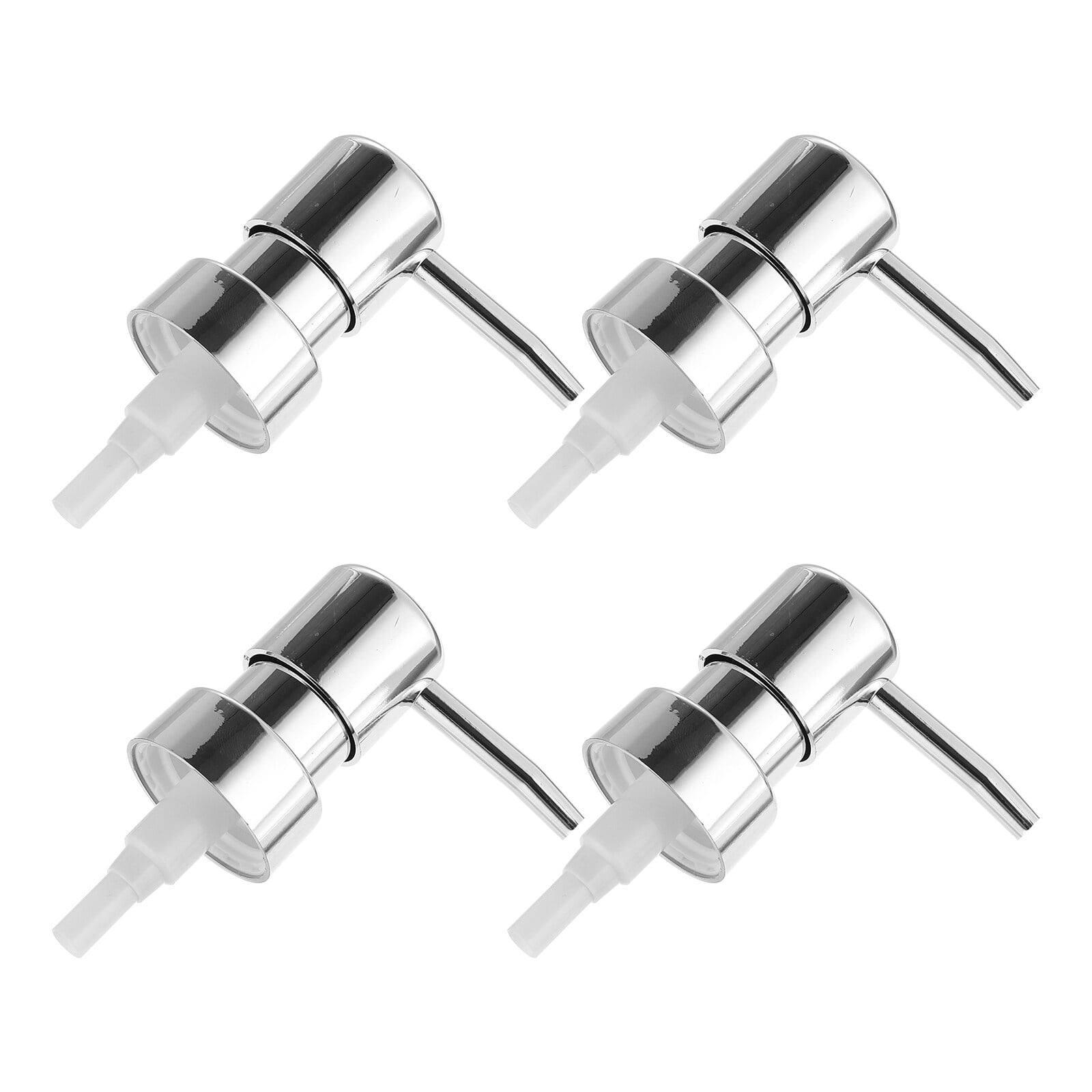 Set of 2 Pump Plastic Nozzle for Soap Bottle Shampoo Travel Silver ...