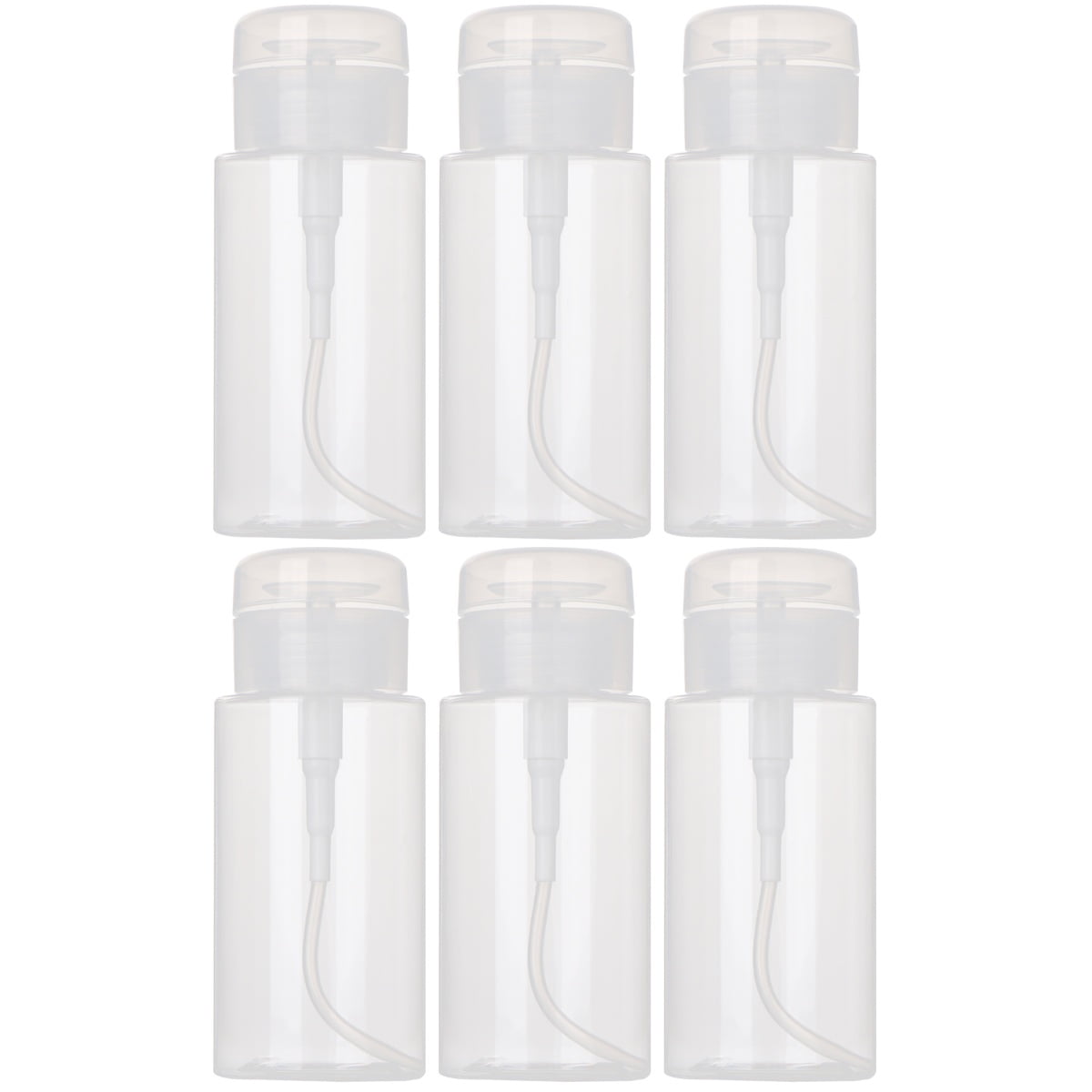 Set of 2 Push down Dispenser Bottle Portable Containers Shop Use ...