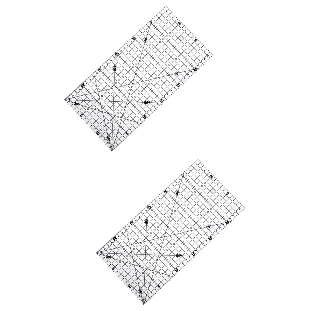 Set of 2 Quilt Square Tool Quilter's Ruler Patchwork Acrylic Quilters ...