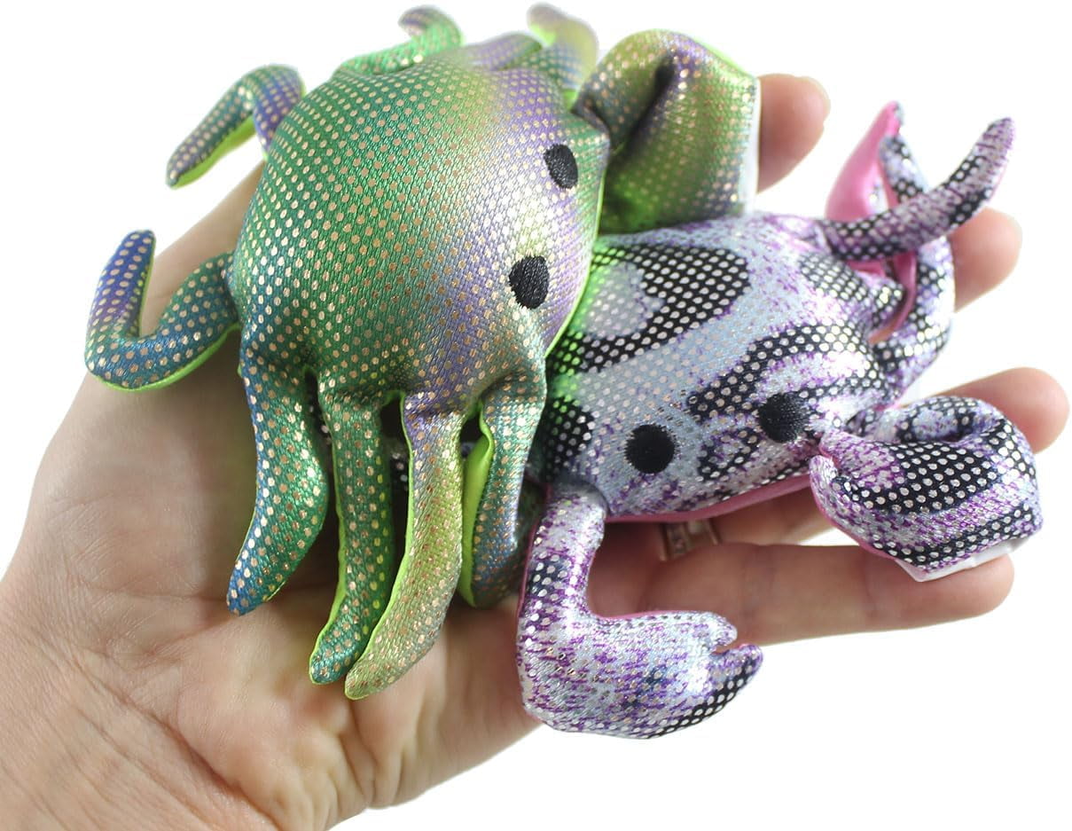 Set of 2 RANDOM COLOR - Crab Sand Filled Animal Toy - Heavy Weighted ...