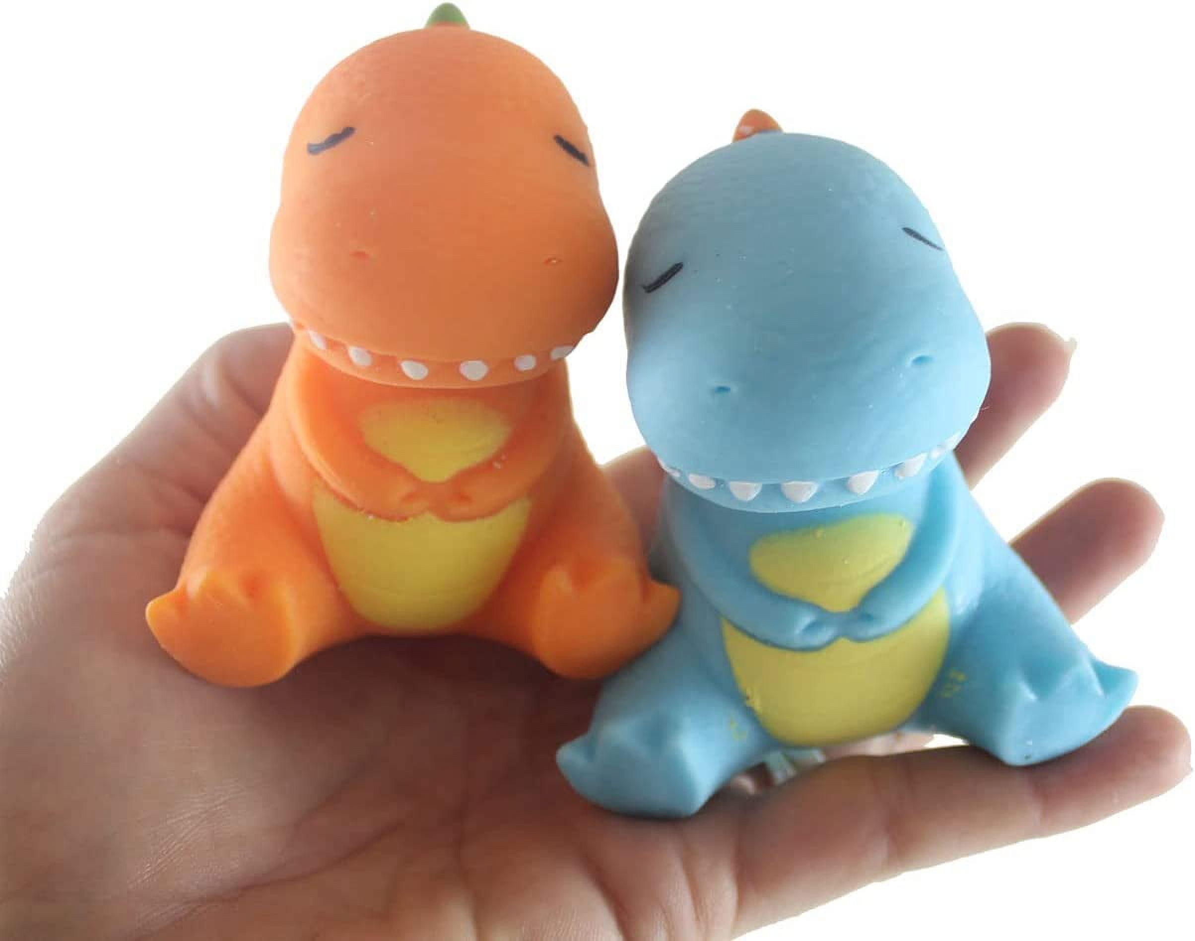 Set of 2 RANDOM COLOR Dinosaur Soft Cream Doh Filled Stress Ball ...