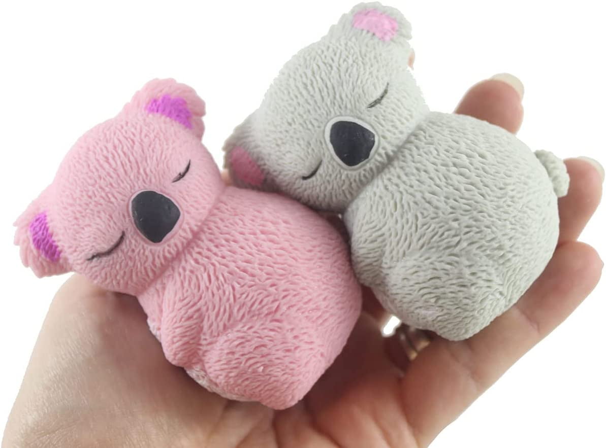 Set of 2 RANDOM COLOR Koala Soft Cream Doh Filled Stress Ball - Squishy ...