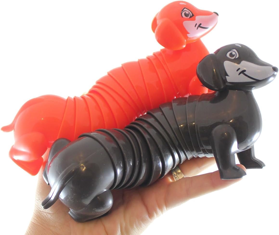 Set of 2 RANDOM Dachshund Weiner Dog Large Wiggle Articulated Jointed ...