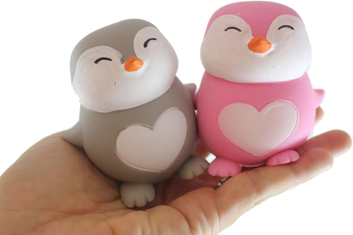 Set of 2 RANDOM Penguin Marshmallow Animal Stress Balls - Ultra Soft ...