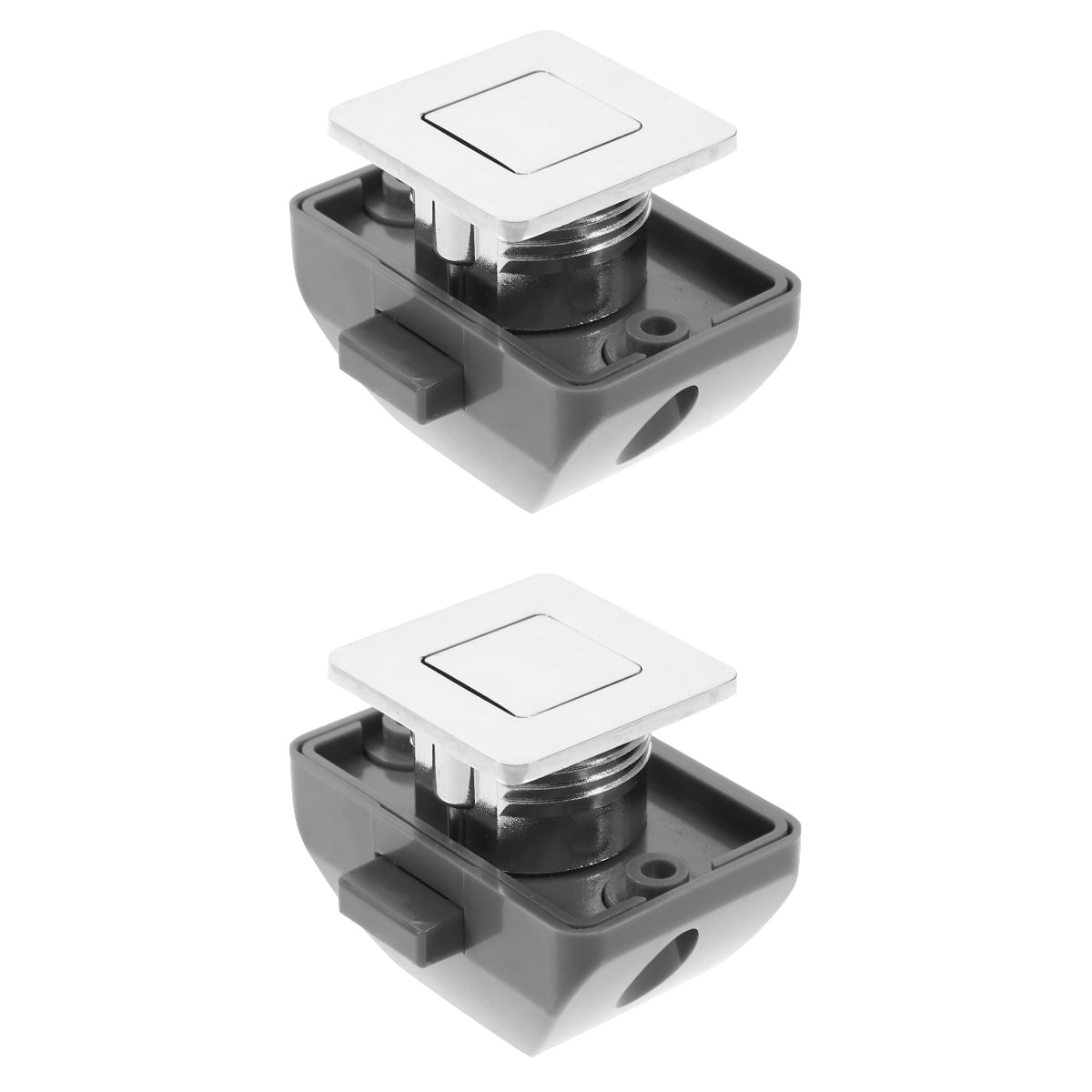Set of 2 RV Handle Lock Stainless Steel Latches Cupboard for Push ...