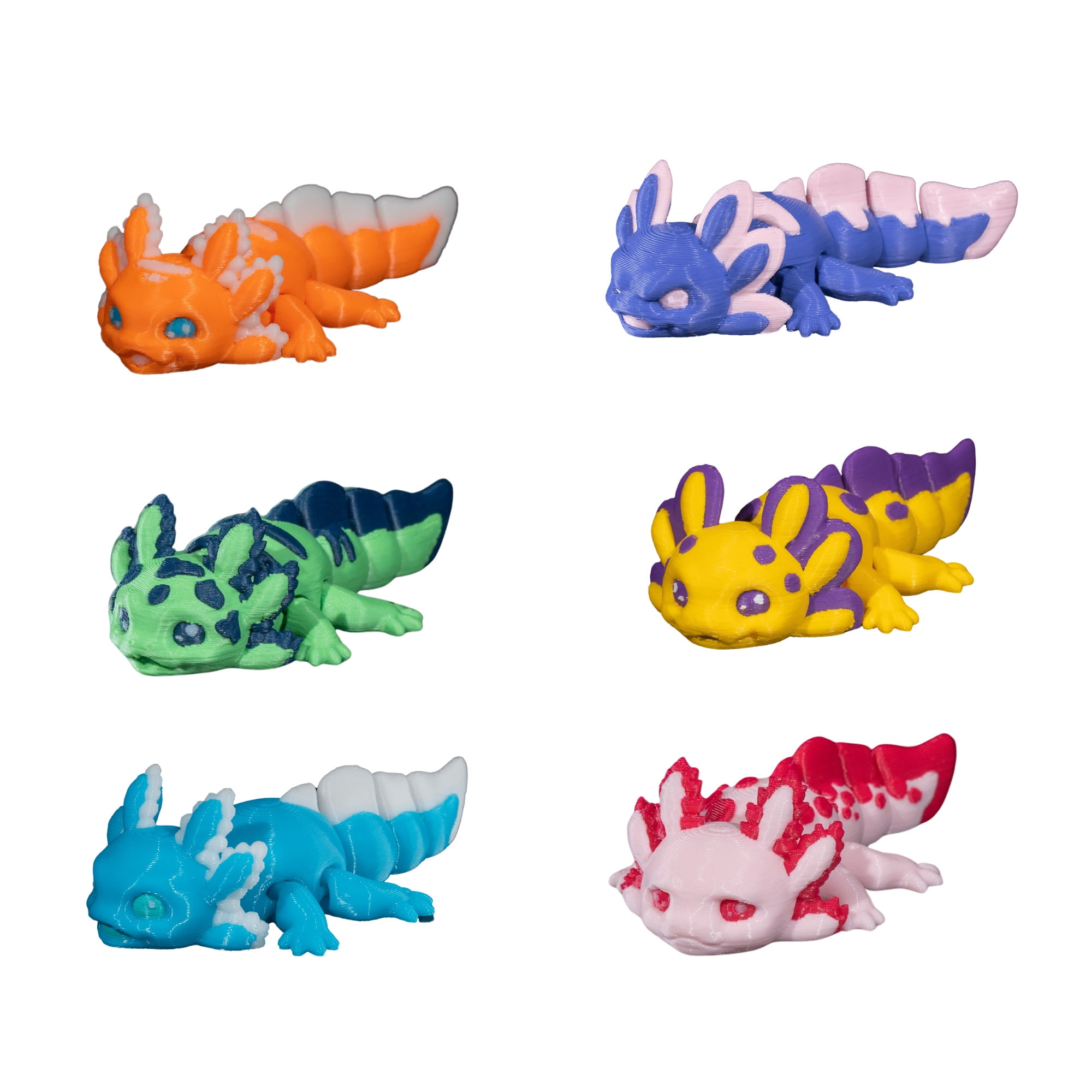 Set of 2 Random 3D Printed Fantasy Creatures – Articulated PLA Figures ...