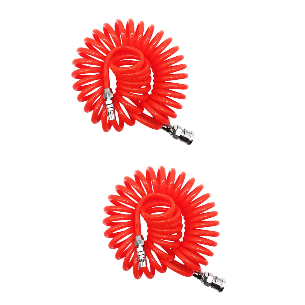 Set of 2 Recoil Air Hose Retractable Pump Pneumatic Telescoping Tube ...