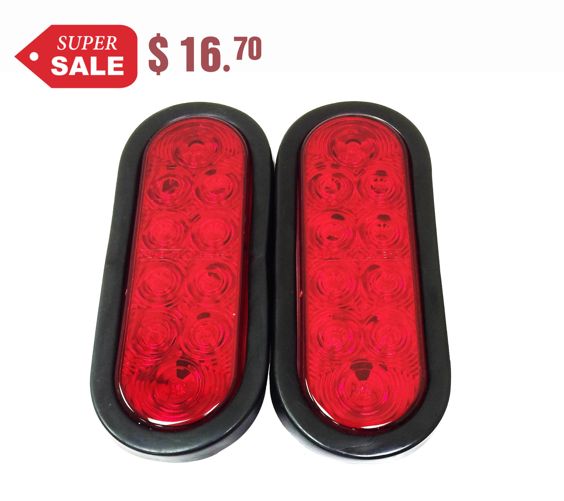 MaxxHaul 12V LED Trailer Tail Light (Turn/Stop/Signal - Left/Right-DOT ...