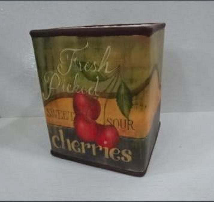Set of 2 Red and Green "Fresh Picked cherries" Storage Containers 20 ...