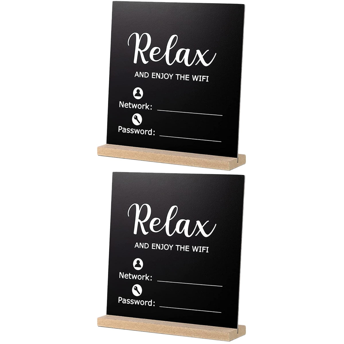 Set of 2 Removable Keys Password Token Wifi Sign Wireless Network ...