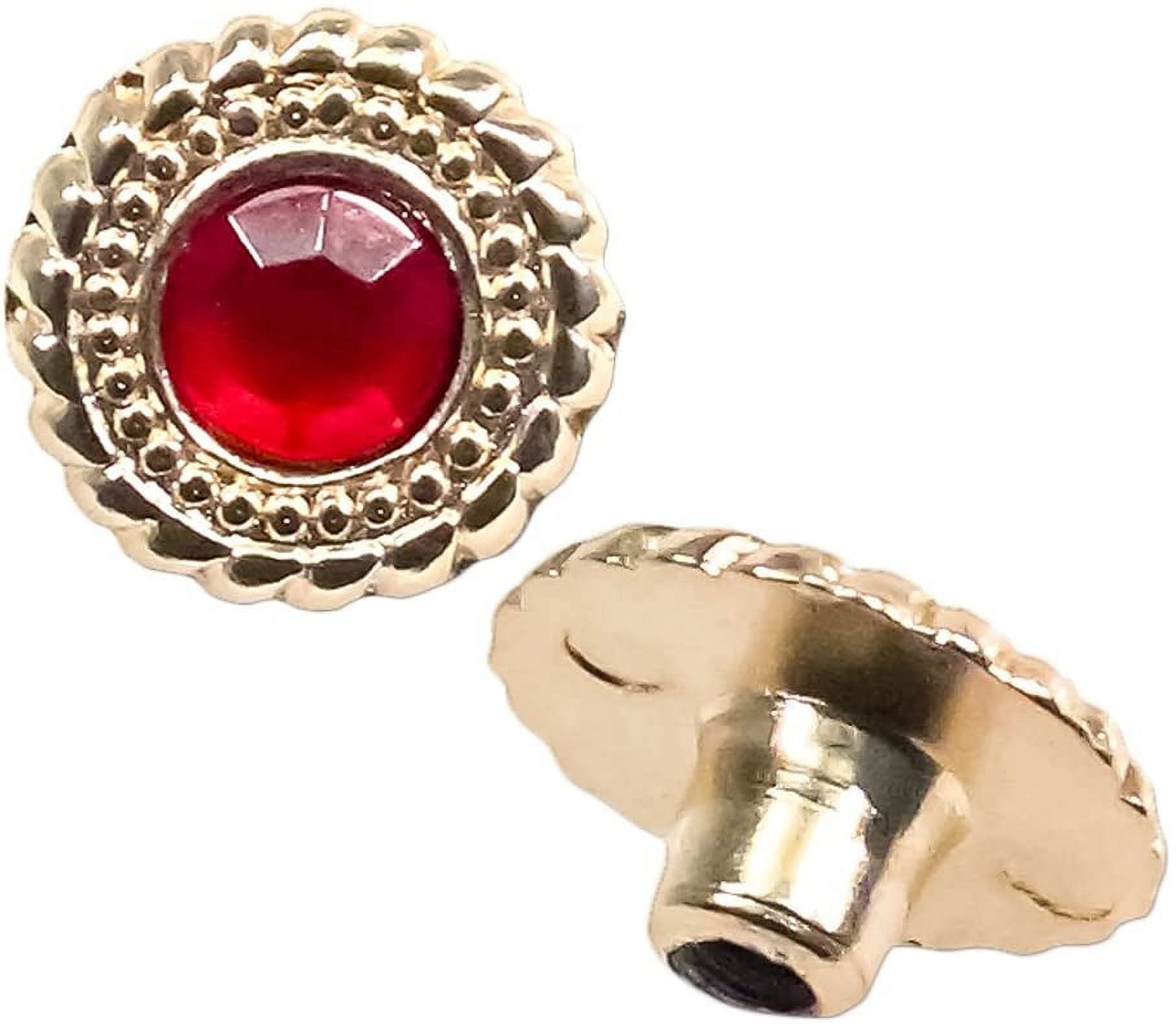 Set of 2 Replacement Ruby Rivets Compatible with WWE World Heavyweight ...