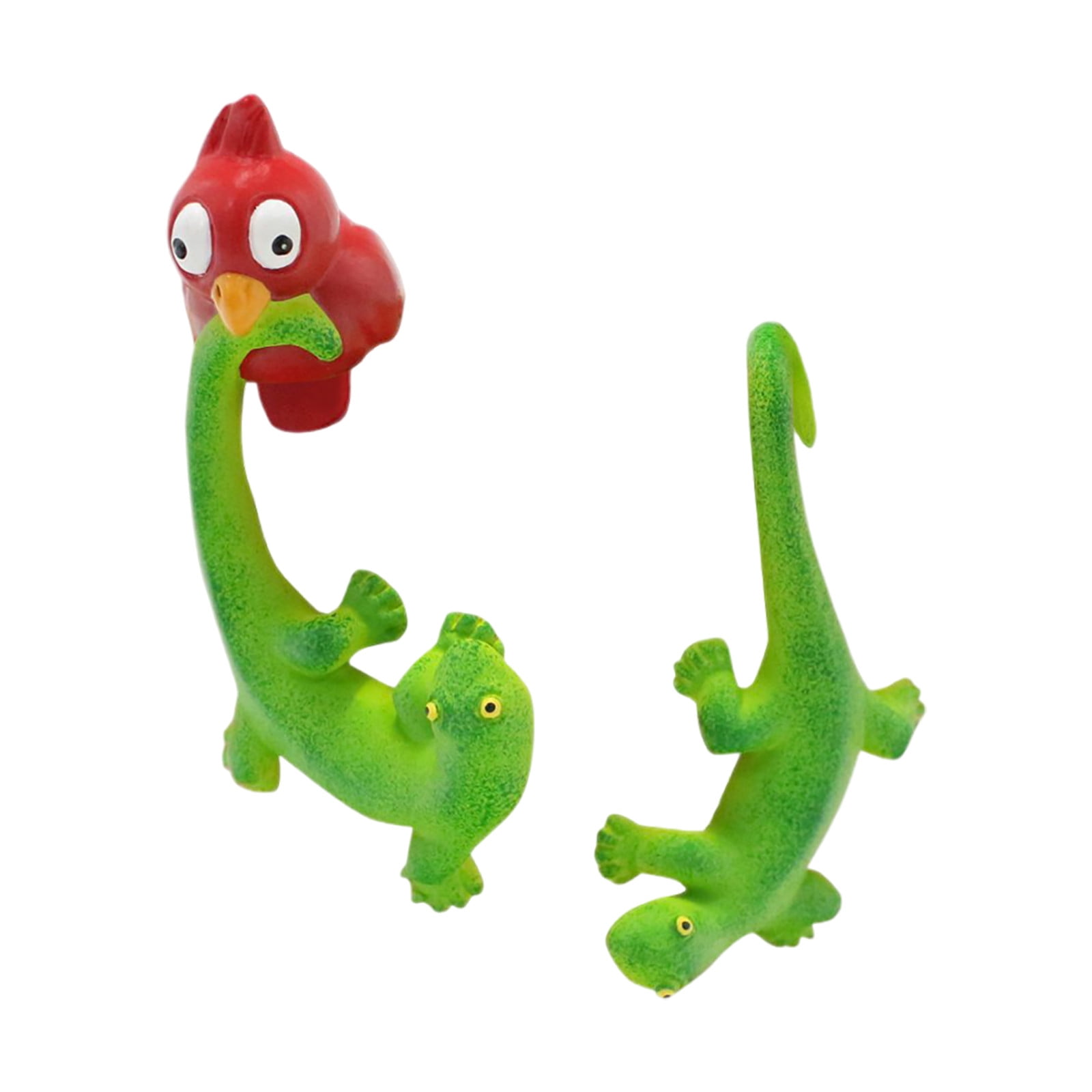 Set of 2 Resin Climbing Gecko Flower Pot and Vase Hugger Planter Edge ...