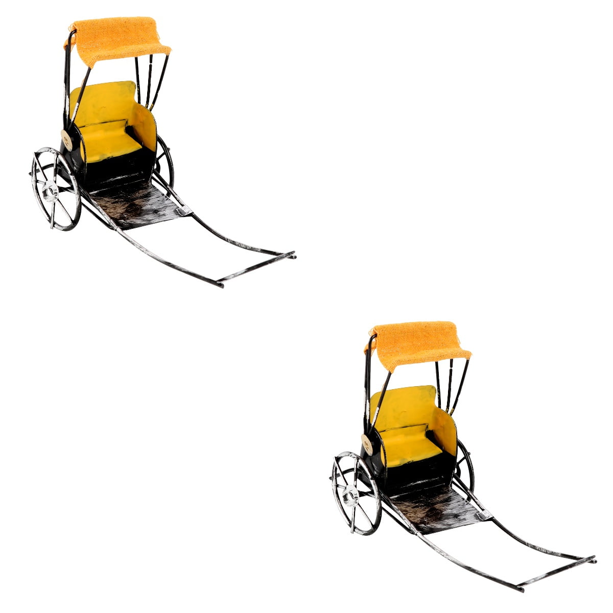 Set of 2 Retro Decor Bike Decals Rickshaw Model Office - Walmart.com