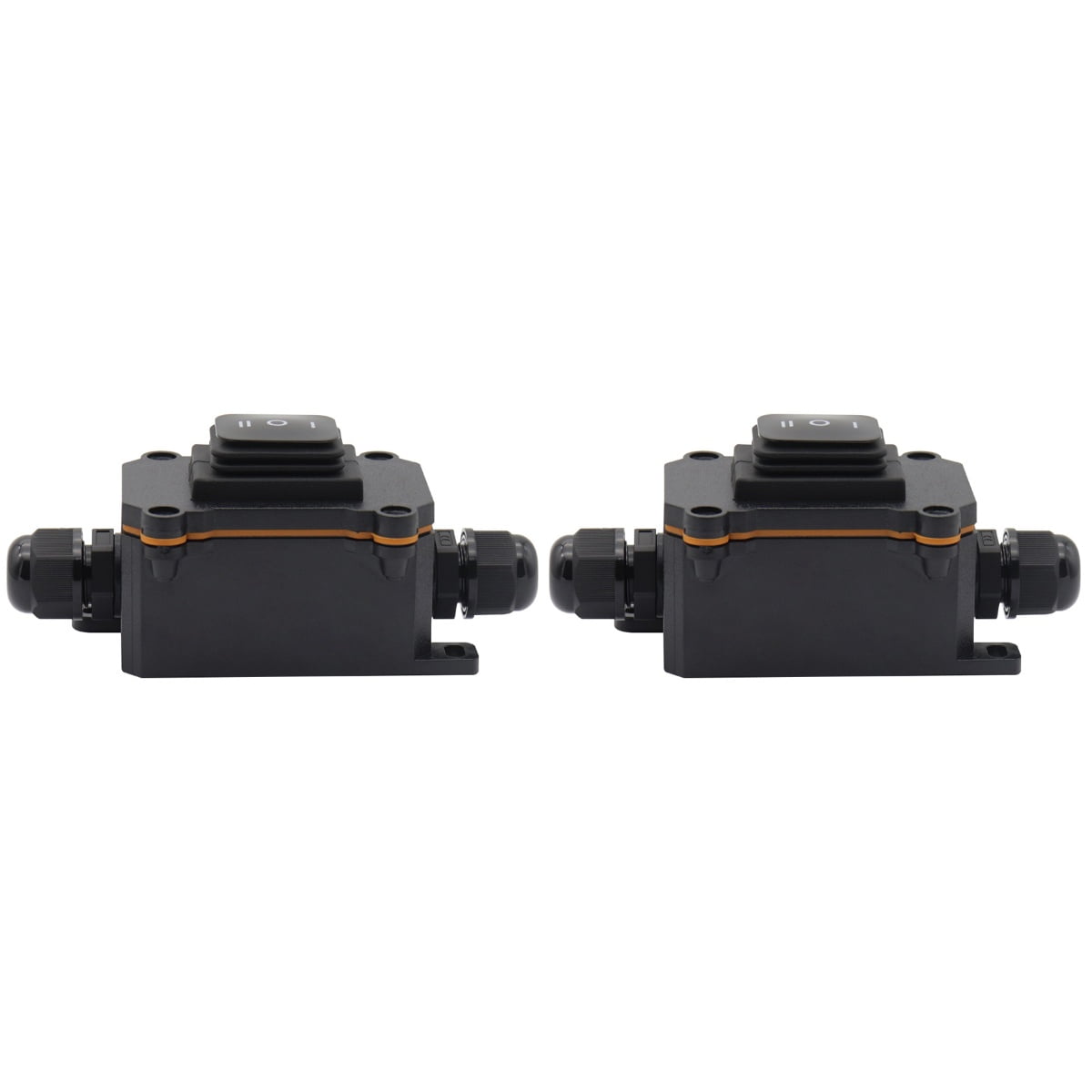 Set of 2 Rocker Junction Box Open Water Proof Outdoor Wire Connector ...
