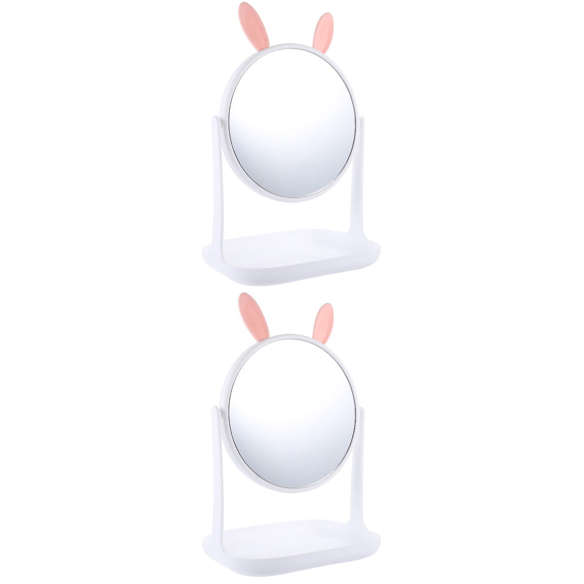 Set of 2 Rotating Vanity Mirror Mirrors Home Decor Girl Cosmetics ...