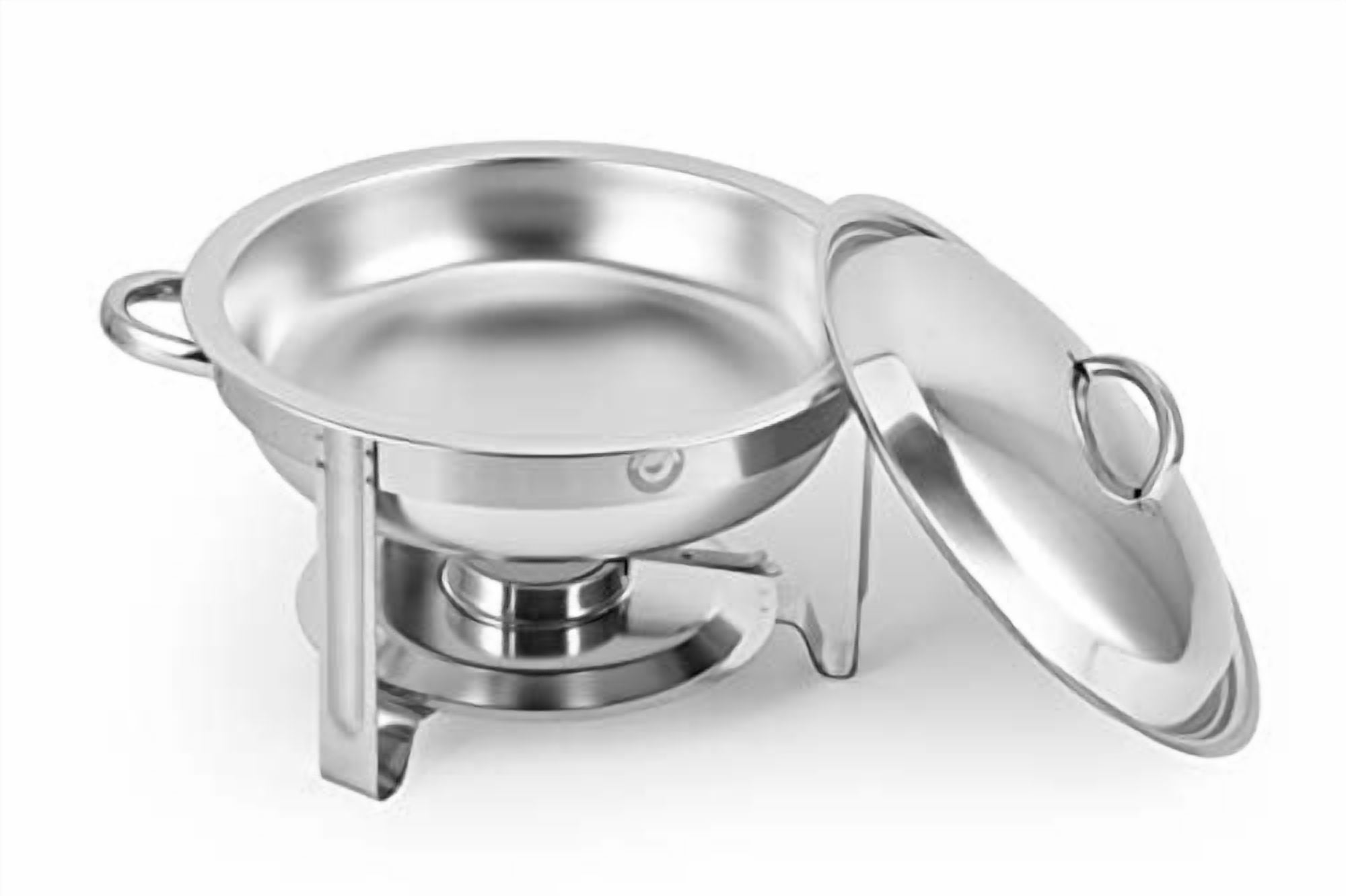 [Set of 2] Round Chafing Dish Buffet Set Stainless Steel 4 Quart ...