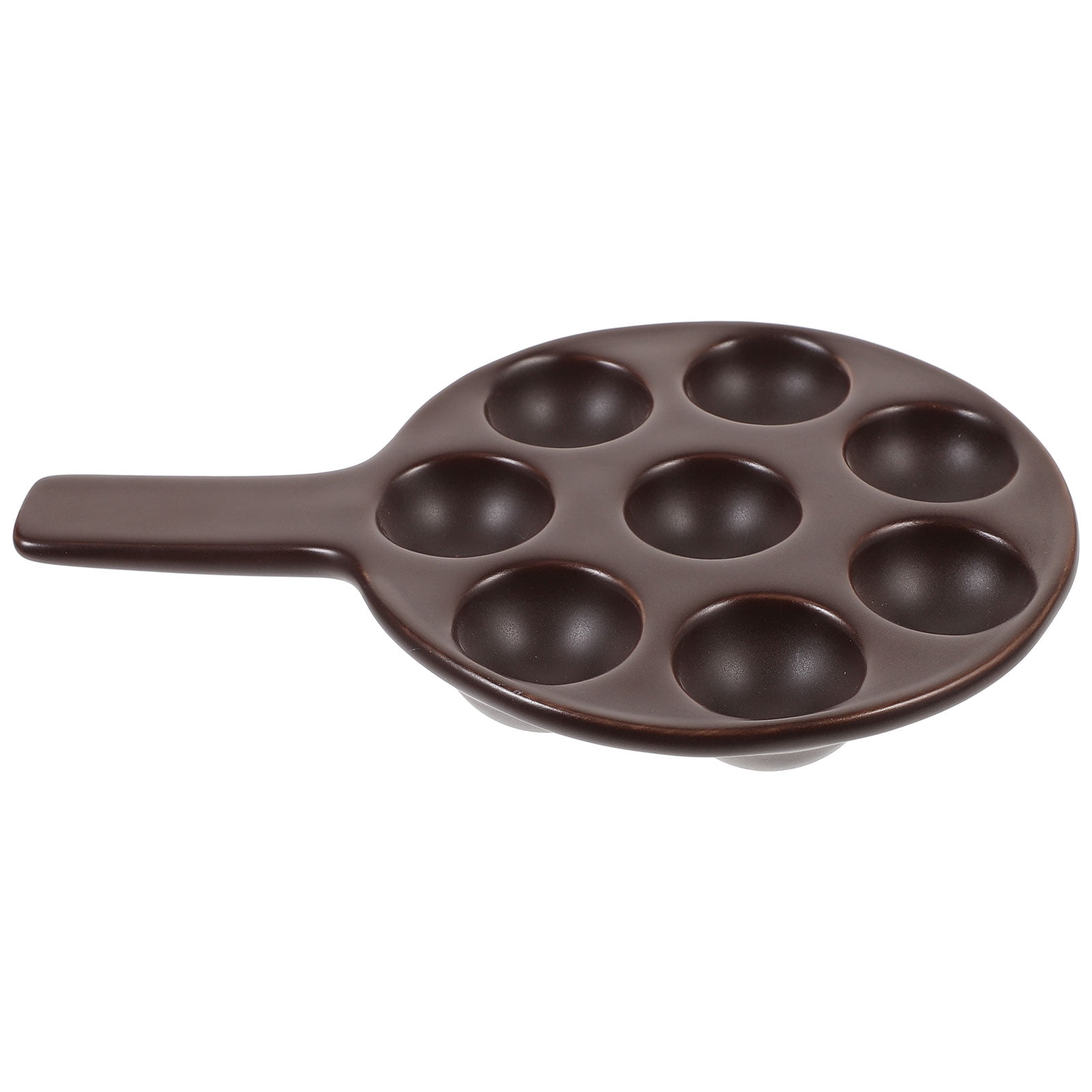 Set of 2 Round Serving Tray Platter Escargot Baking Dishes Ceramic ...