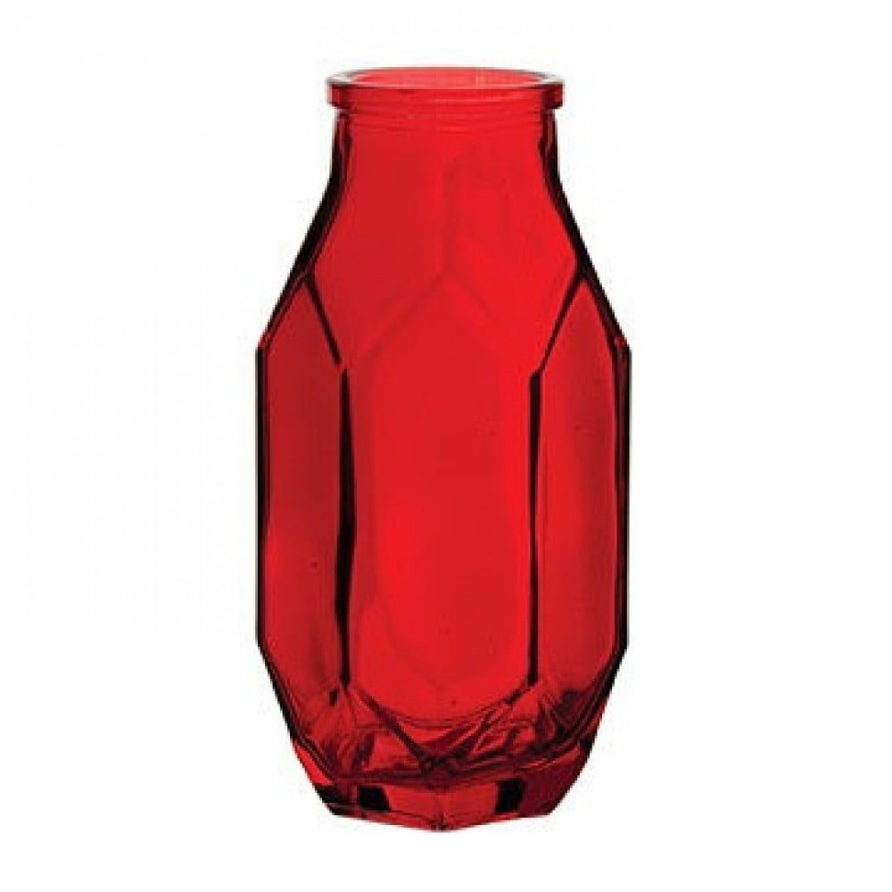 Set of 2 Ruby Red Argyle Glass Vase - Walmart.com