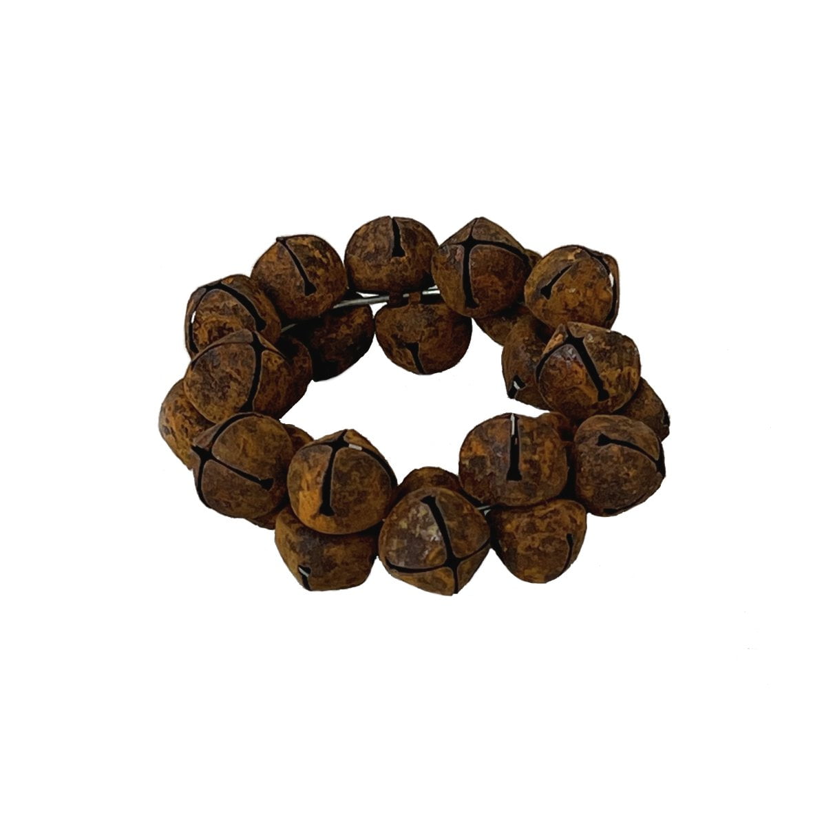 Set of 2 Rust Colored Metal Bells In A Ring Ornament - Walmart.com