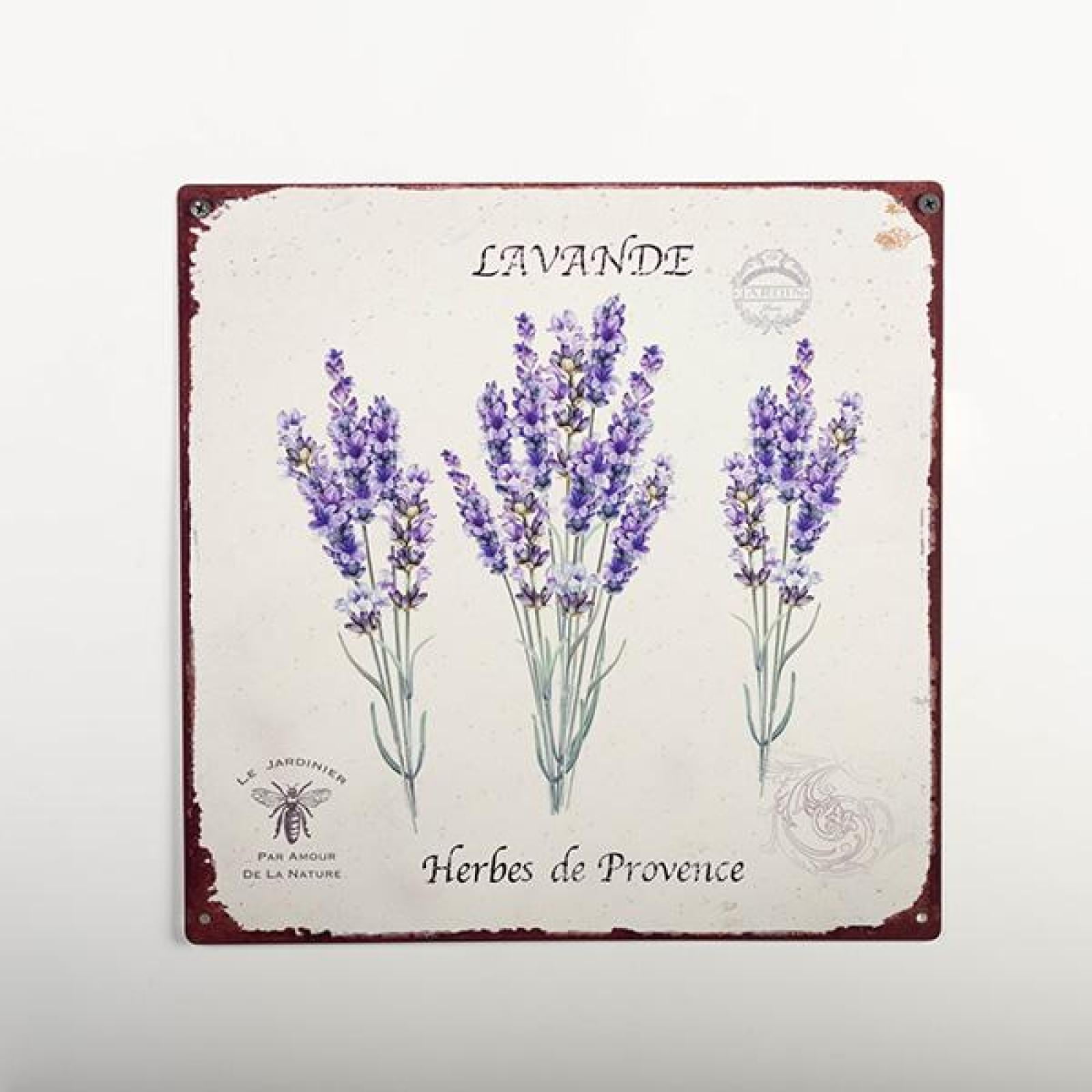Set of 2 Rustic Look Lavande Herbes De Provence Lavender Sign - Walmart.com