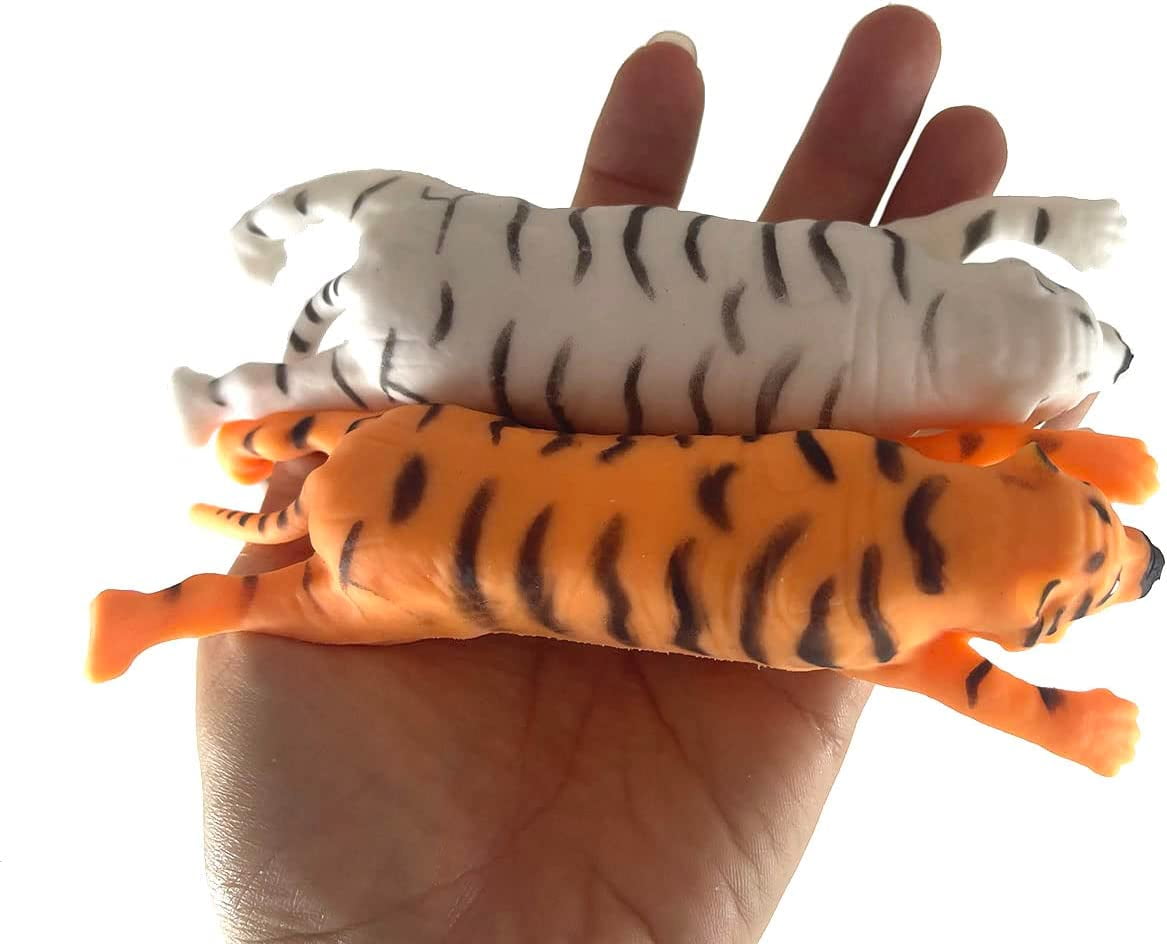 Set of 2 Sand Filled Squishy Tigers - Moldable Sensory, Stress, Squeeze ...