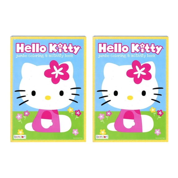 Set of 2 Sanrio Hello Kitty & Friends Jumbo Coloring & Activity Book ...