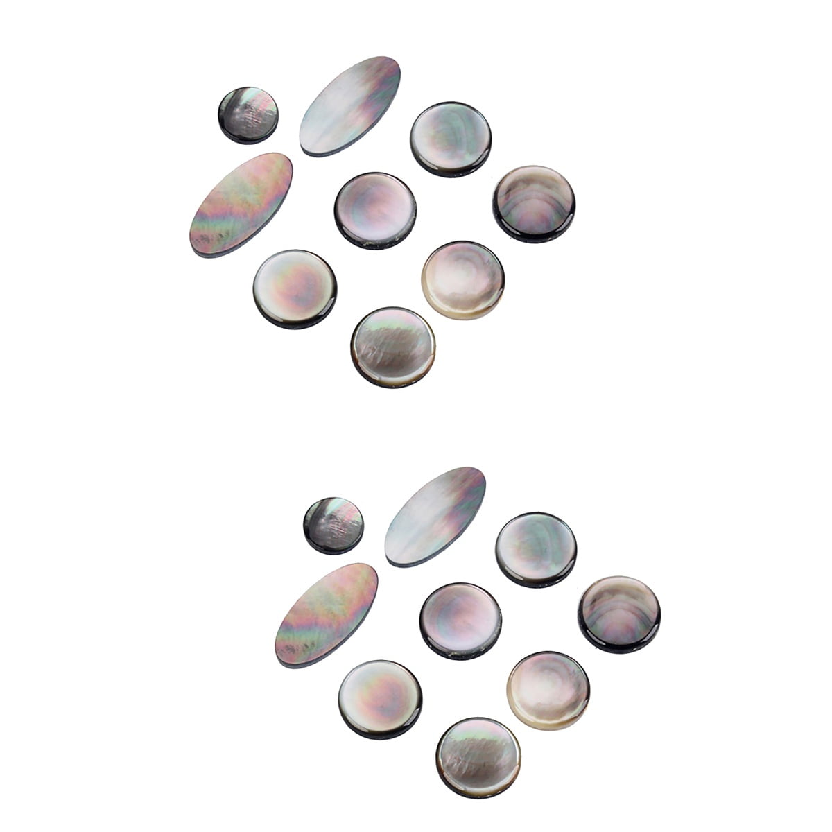 Set of 2 Saxophone Key Inlays Button Replacements Pearl Shell Buttons ...