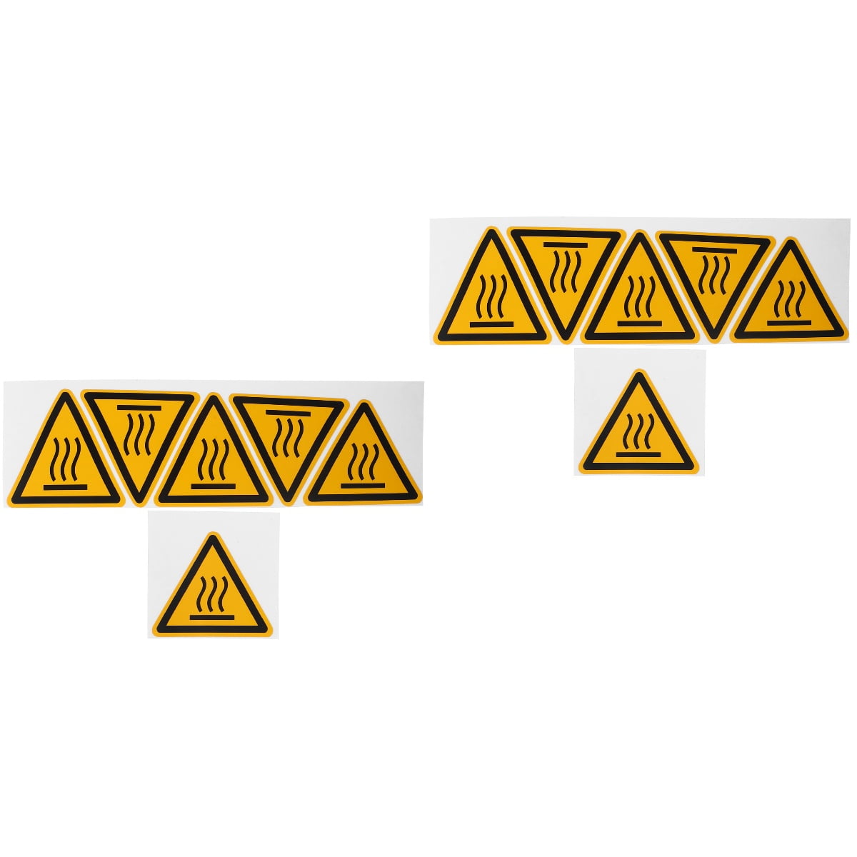 Set of 2 Scald Warning Label Sticker High Temperature Sign Alarm ...