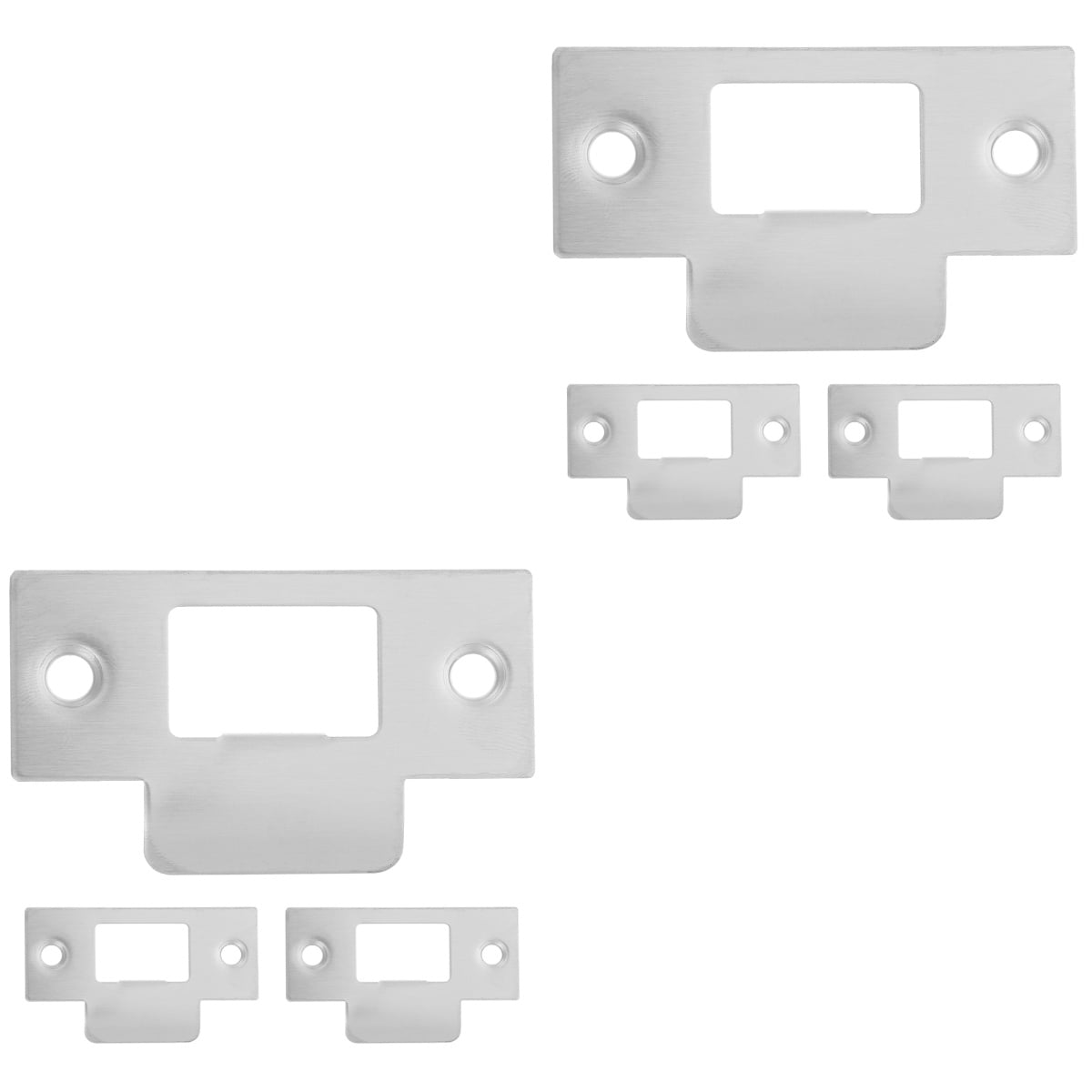 Set of 2 Screen Dead Bolt Door Lock Latch Hardware Strikes - Walmart.com