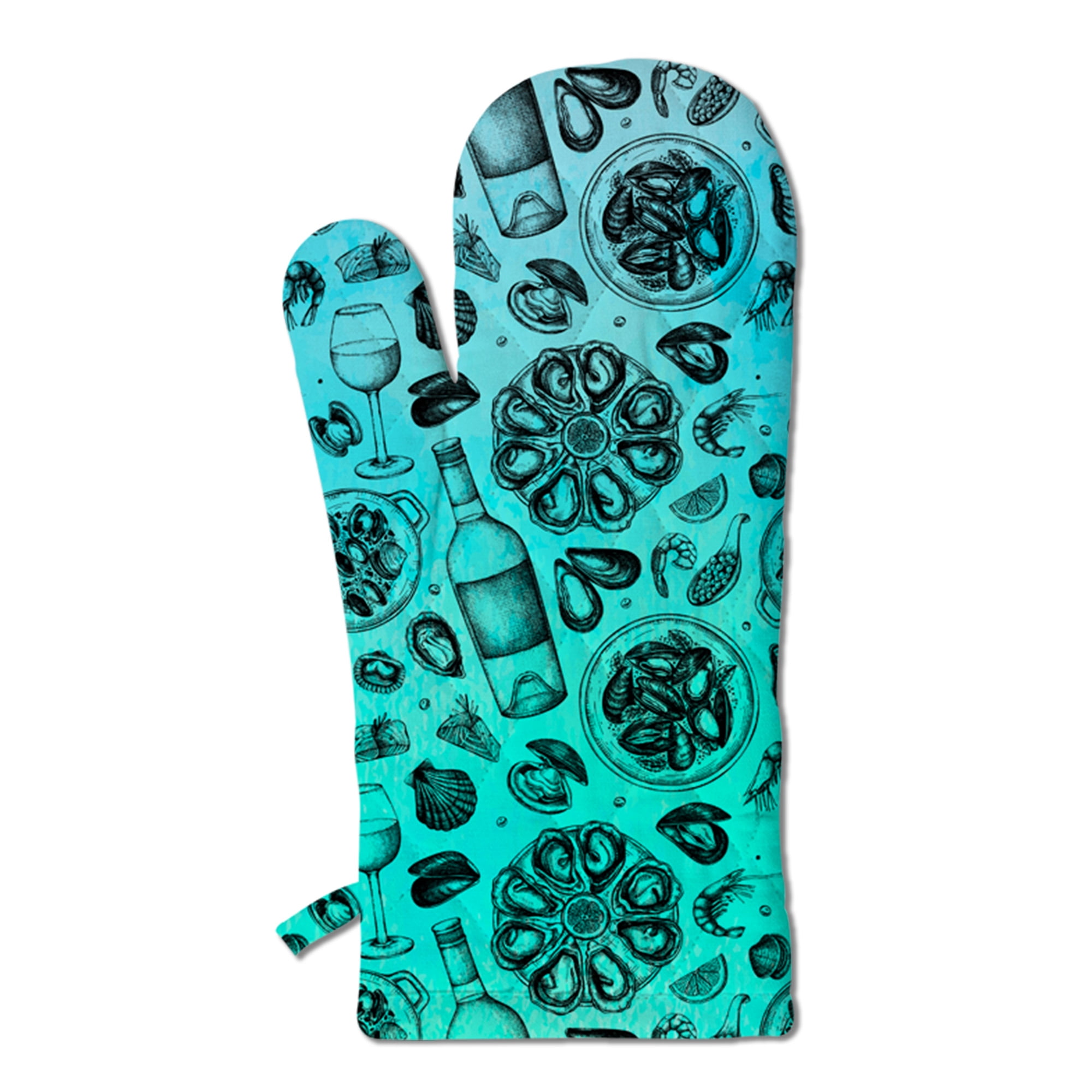 Set of 2 Seafood Feast Oven Mitts by Ashton - Walmart.com