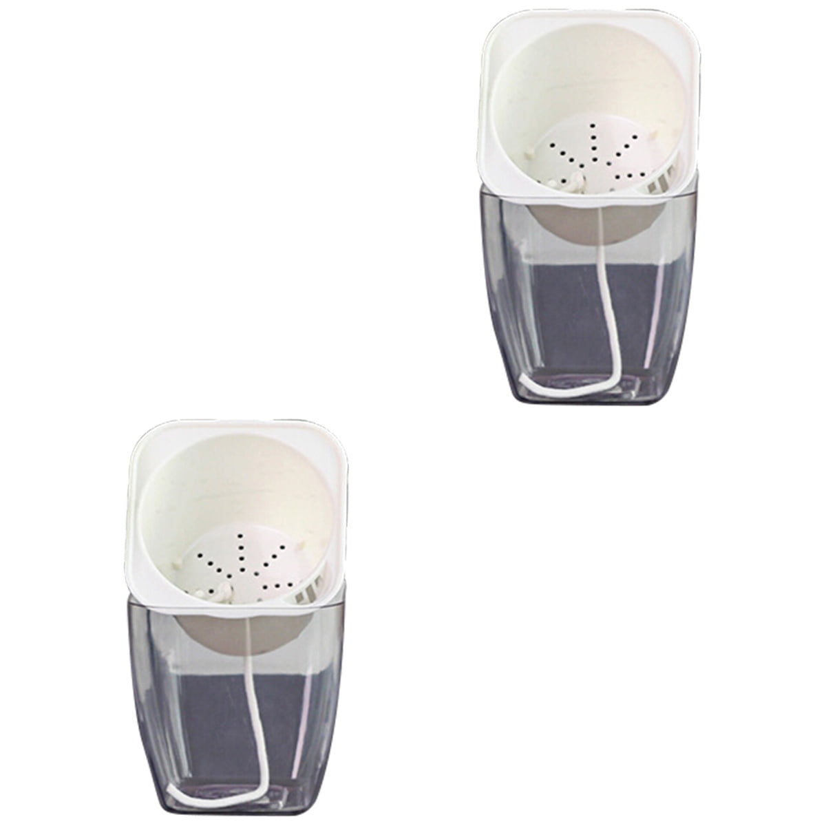 Set of 2 Self Watering Pot Plug Easy-to-use Planter 10.60X10.40X10.40CM ...