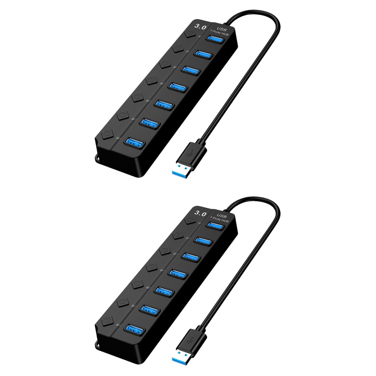 Set of 2 Seven Port Expander Double Adapter Multi-function Kit Laptop ...
