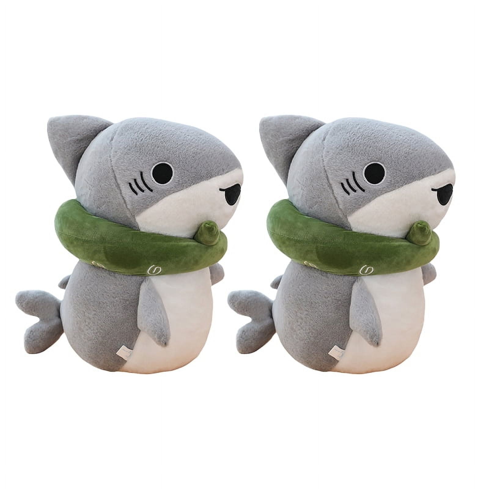 Set of 2 Shark Stuffed Animals Cute Toys Birthday Gifts for Kids 8.6 ...
