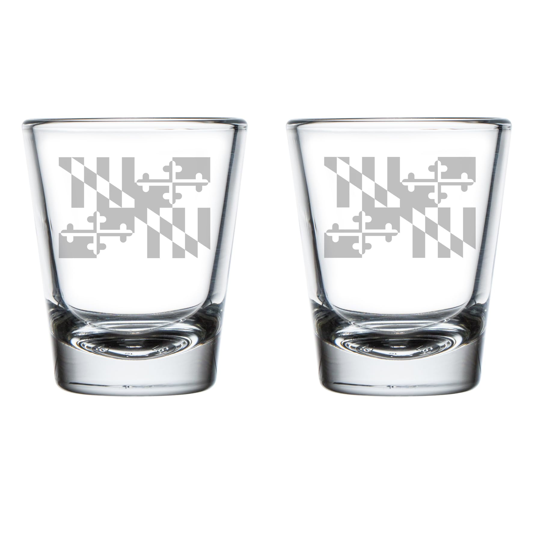 Set of 2 Shot Glasses 1.75oz Shot Glass Gift Maryland State Flag ...