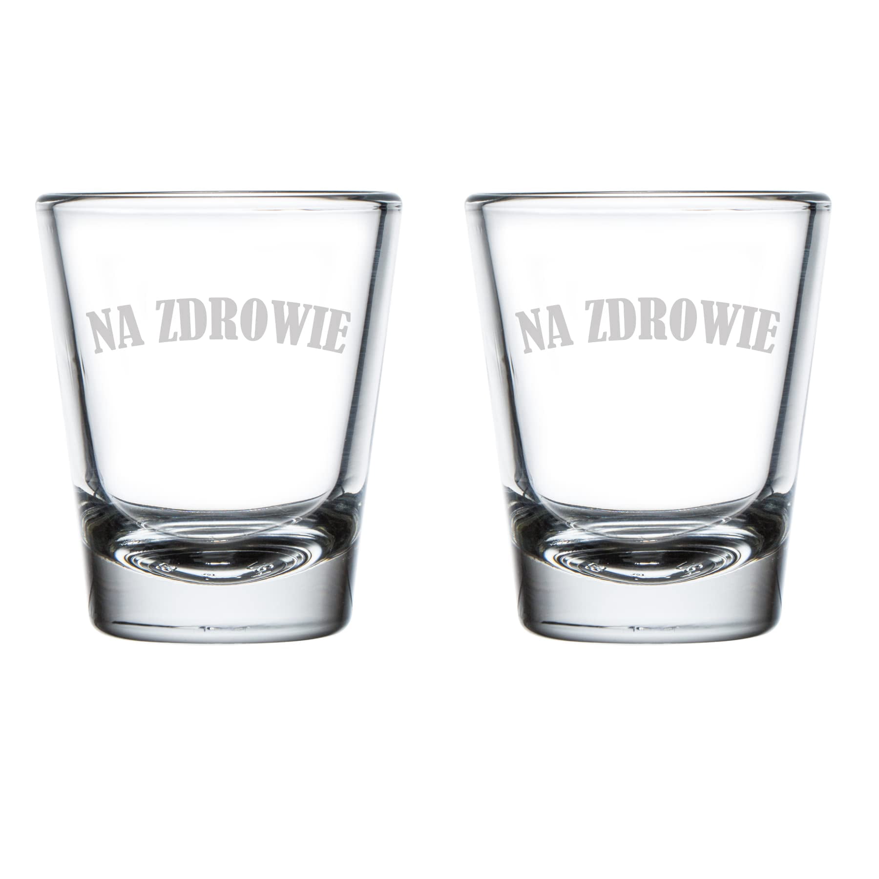 Set of 2 Shot Glasses 1.75oz Shot Glass Gift Na Zdrowie Polish Cheers ...