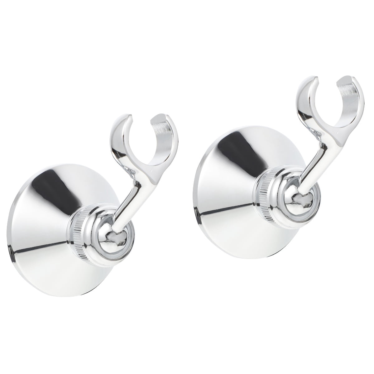 Set of 2 Shower Rack Head Caddy Water Coat Hangers Wall Mounted Clothes ...