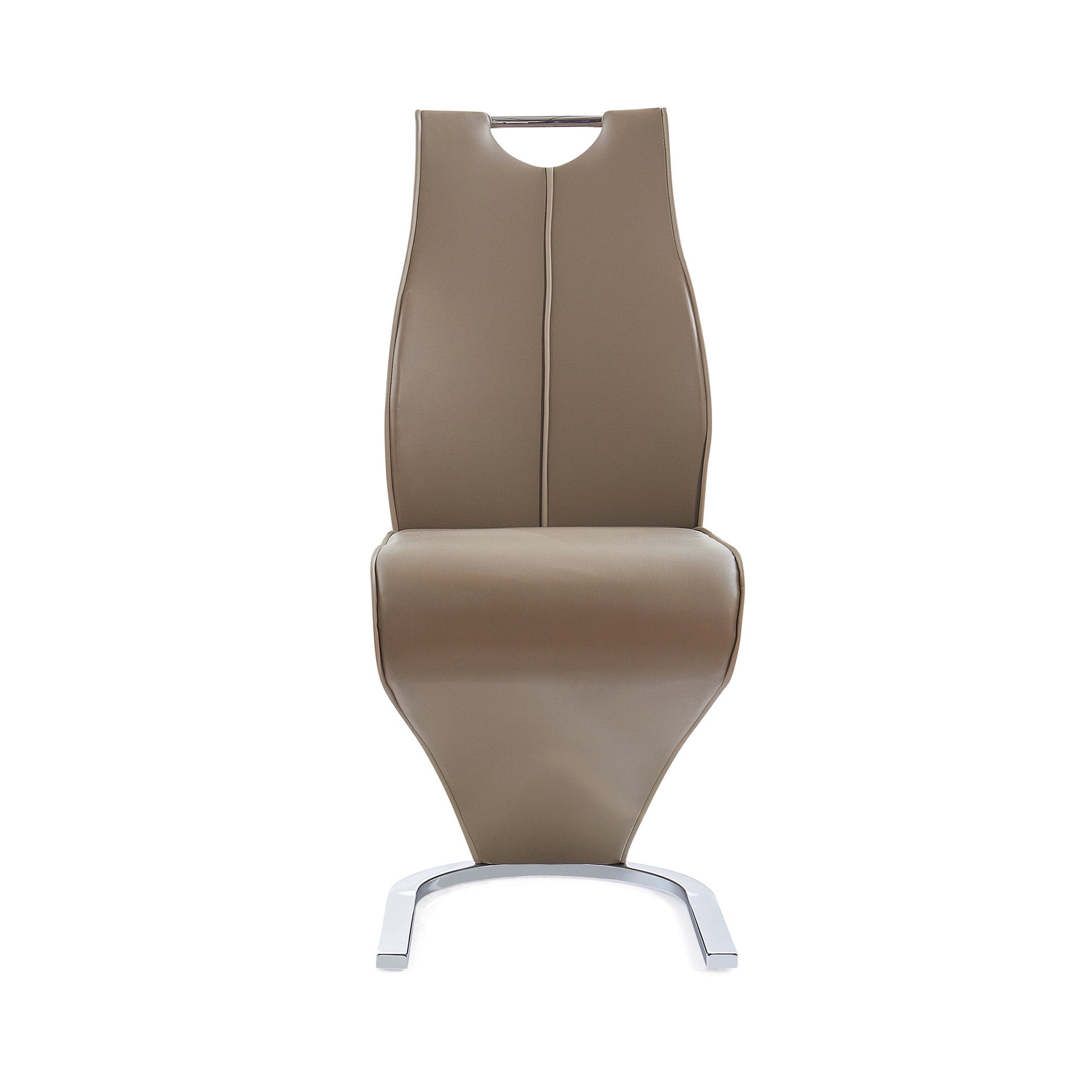 Set of 2 Side Dining Chairs | Half Moon Base for Dining | Foam Filled ...