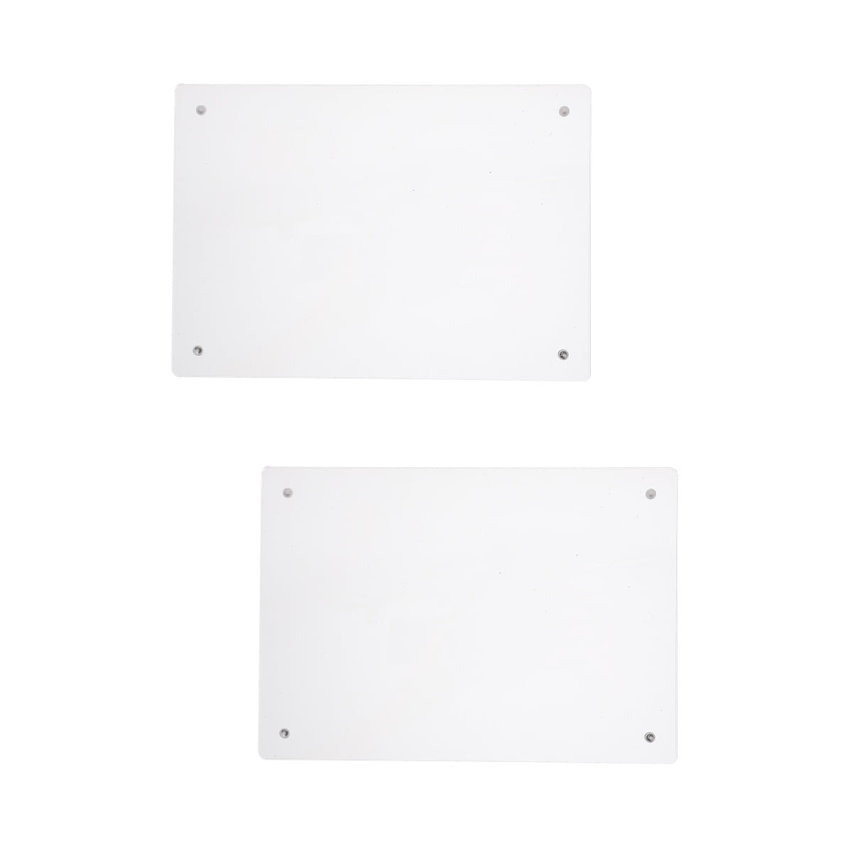 Set of 2 Sign Stand Clear Acrylic Transparent Display Board Banquet ...