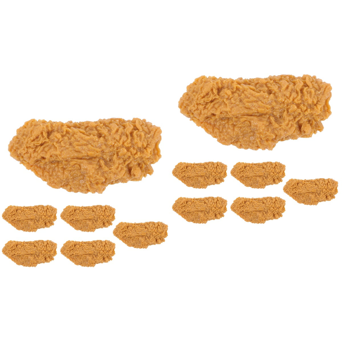 Set of 2 Simulated Chicken Wings Fake Model Fried Ice Cream Bucket ...