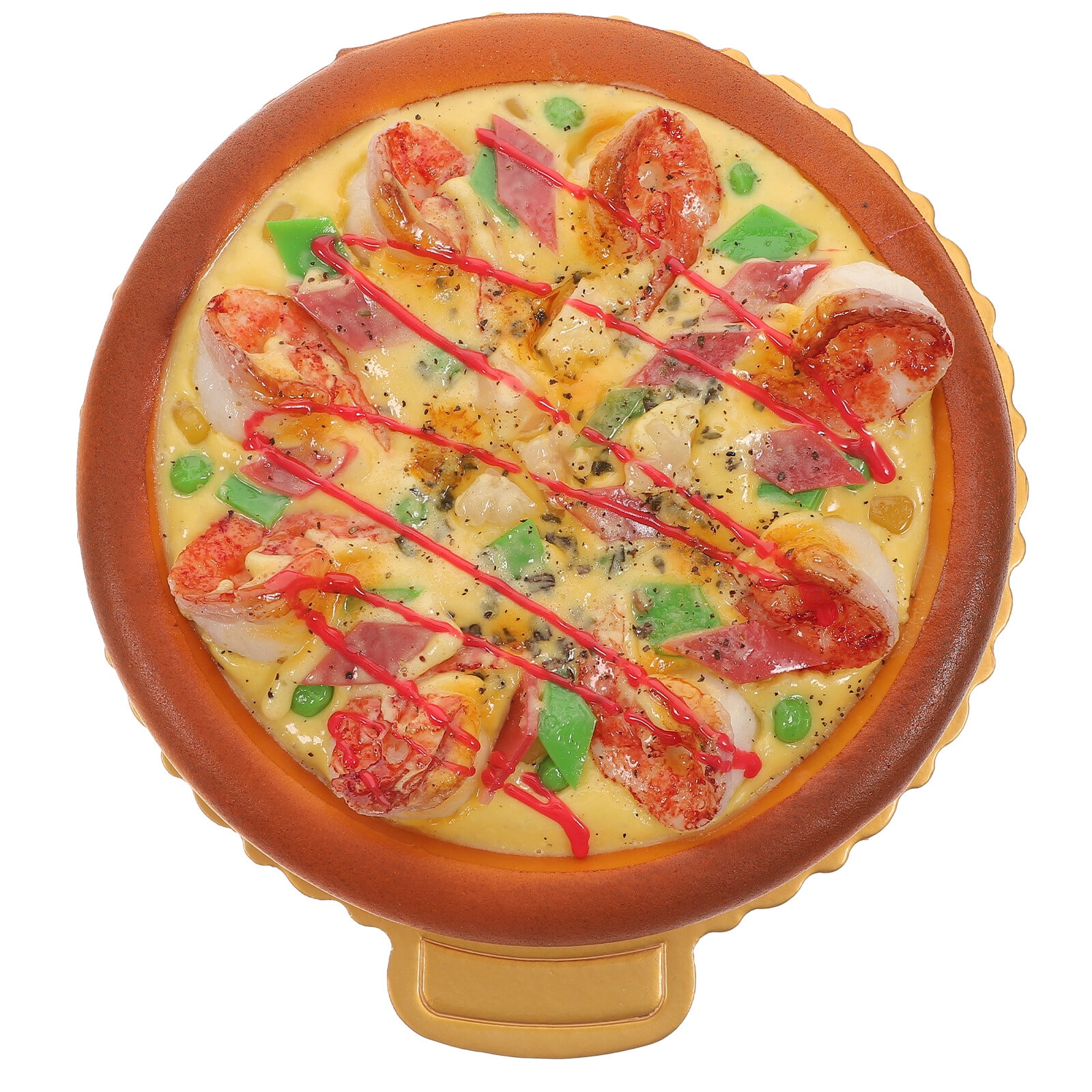 Set of 2 Simulation Pizza Model Ornament Fake Food Food Toy Prop ...