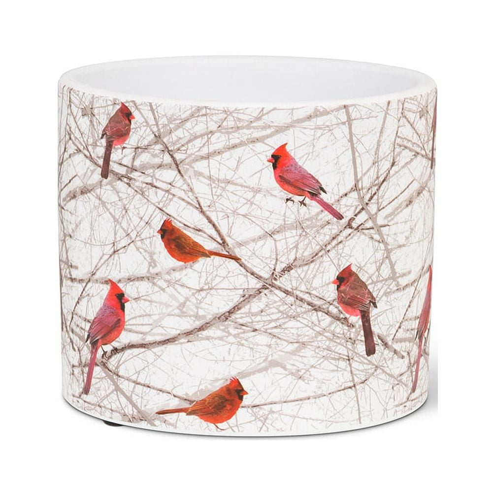 Set of 2 Small Cardinals in Bush Planter - Walmart.com